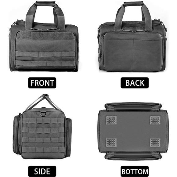 Bags | Tactical Gun Range Bag For Handguns And Ammo Shooting Duffle ...